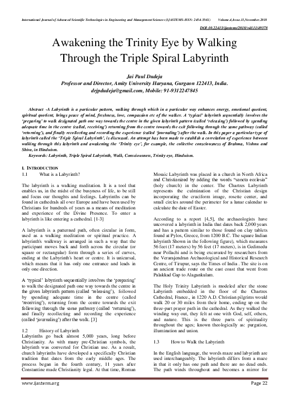 (PDF) Awakening the Trinity Eye by Walking Through the Triple Spiral ...