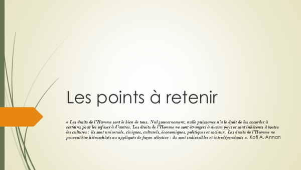 (PDF) Les points à retenir
