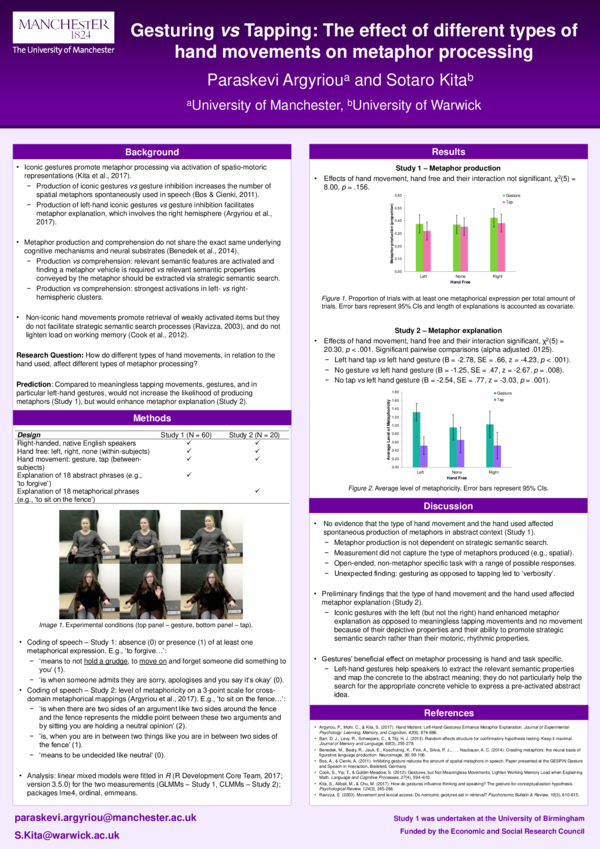 (PDF) Gesturing vs Tapping: the effect of different types of hand ...