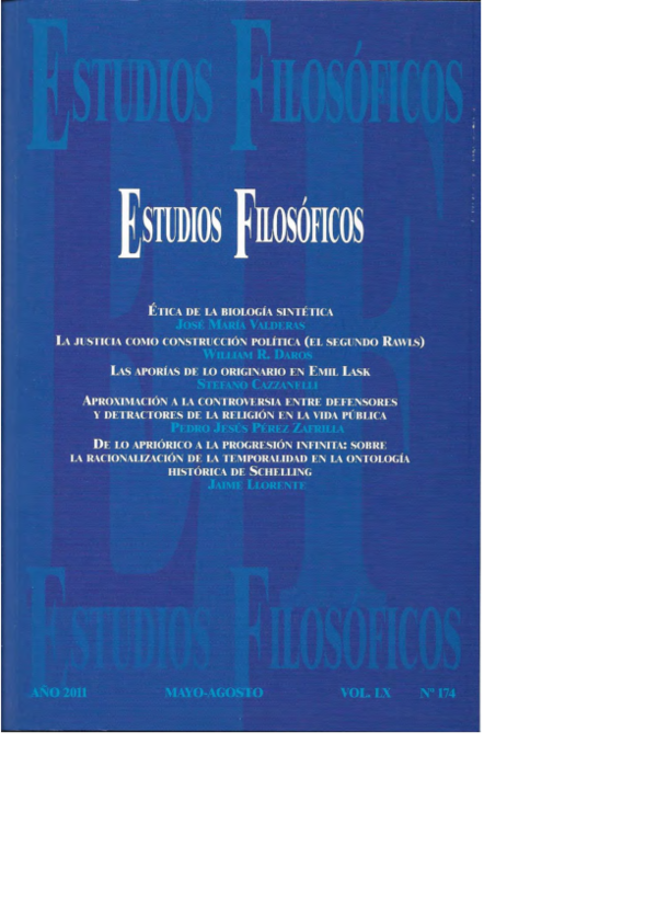 (PDF) Las aporías de lo originario en Emil Lask