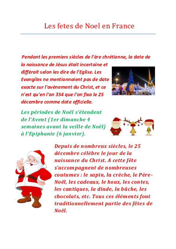 (DOC) Les fetes de Noel en France