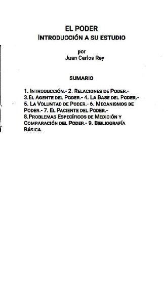 (PDF) El Poder. Introducción a su estudio.