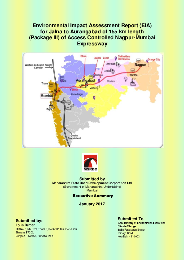 (PDF) Environmental Impact Assessment Report (EIA) for Jalna to ...
