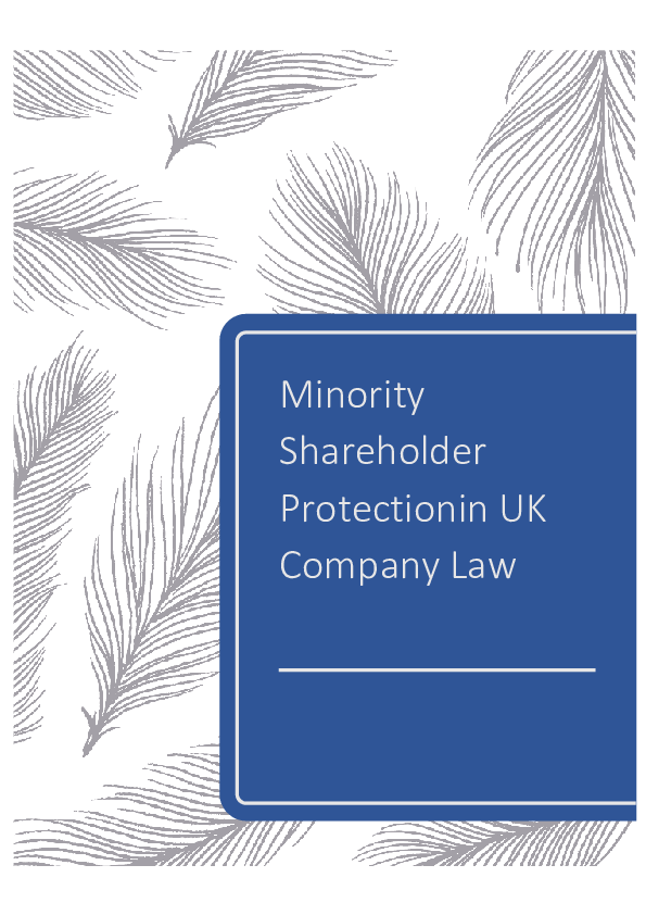 (DOC) Minority Shareholder Protection in UK Company Law