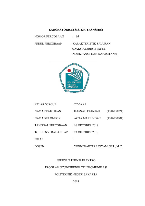 (DOC) LABORATORIUM SISTEM TRANSMISI