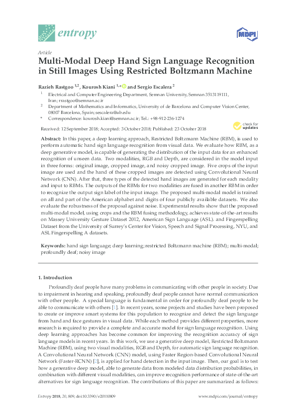 (PDF) Multi-Modal Deep Hand Sign Language Recognition in Still Images ...