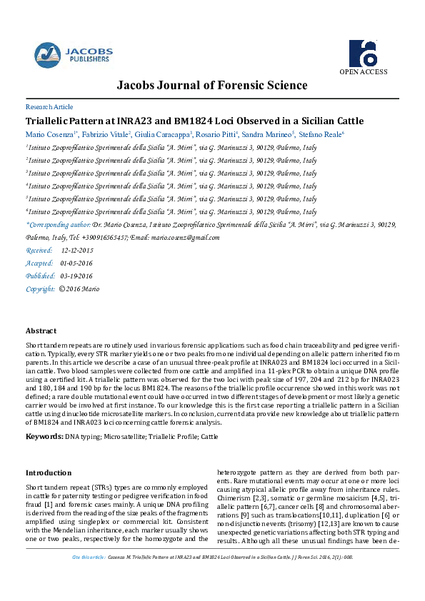 (PDF) Triallelic Pattern at INRA23 and BM1824 Loci Observed in a ...