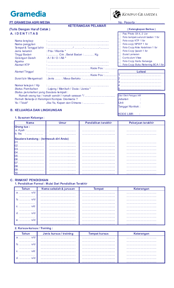 (XLS) Form Keterangan Operasional | Farid Naufal - Academia.edu