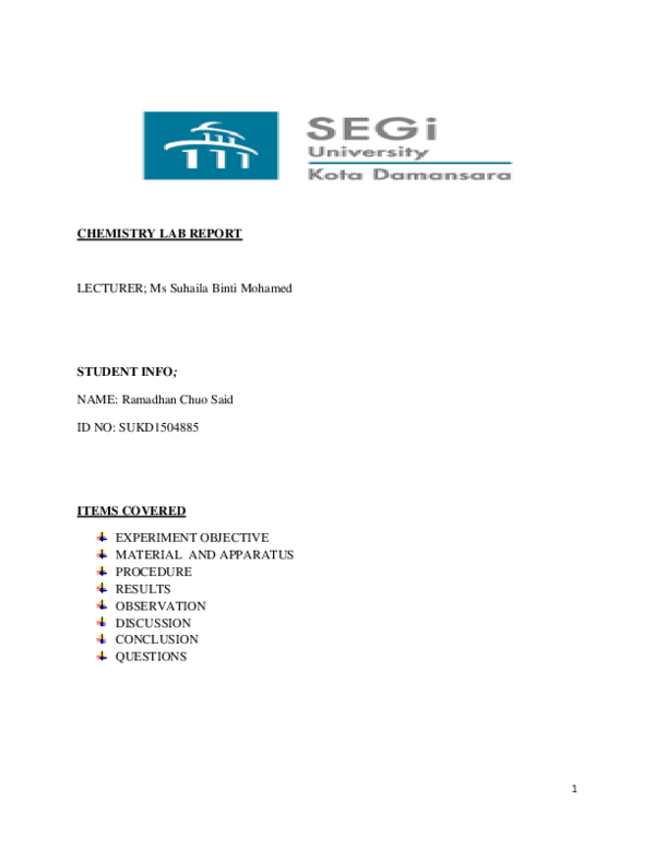 (DOC) CHEMISTRY LAB REPORT SEM 3.docx