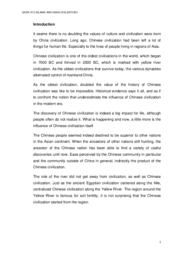 (DOC) Contribution chinese community to civilization