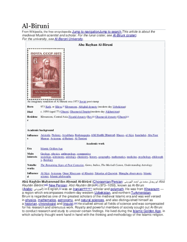 (DOC) Al-Biruni