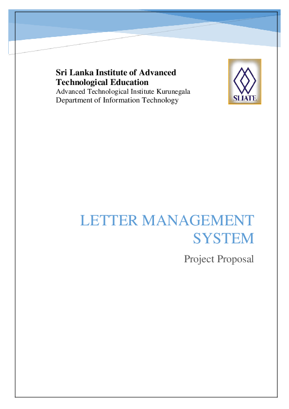 (PDF) Sri Lanka Institute of Advanced Technological Education LETTER ...