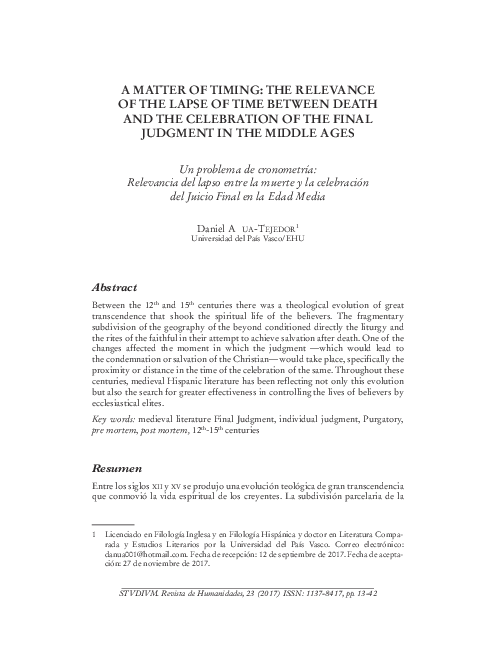 (PDF) A Matter of Timing: The Relevance of the Lapse of Time between ...