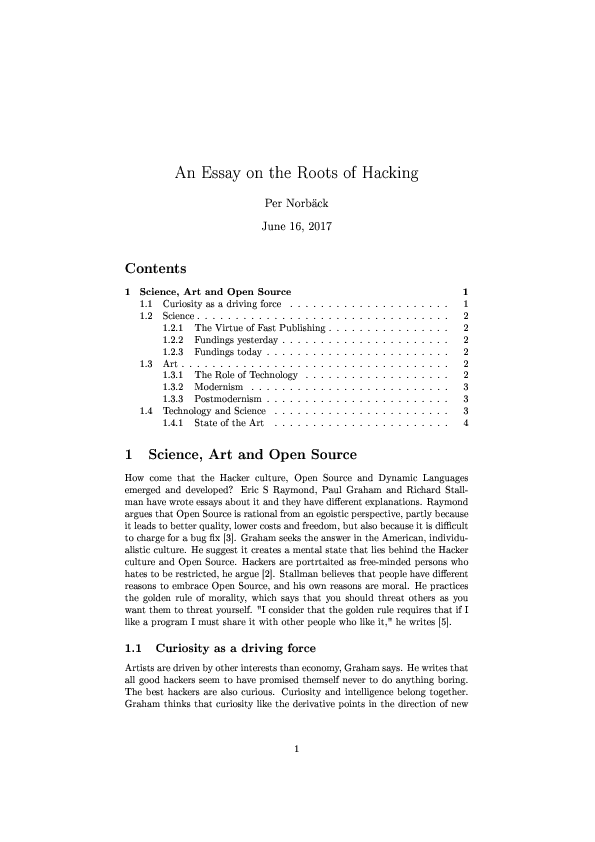 (PDF) An Essay on the Roots of Hacking