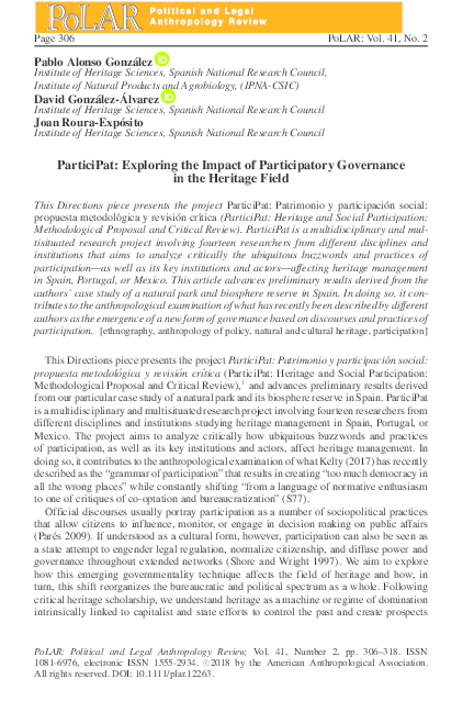 (PDF) ParticiPat: Exploring the Impact of Participatory Governance in ...