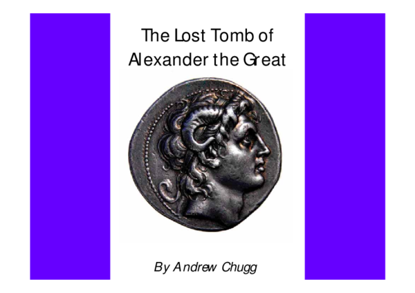 (PDF) The Lost Tomb of Alexander the Great