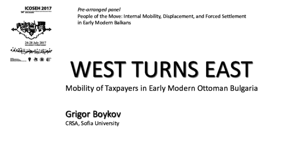 (PDF) West Turns East: Mobility of Taxpayers in Early Modern Ottoman ...