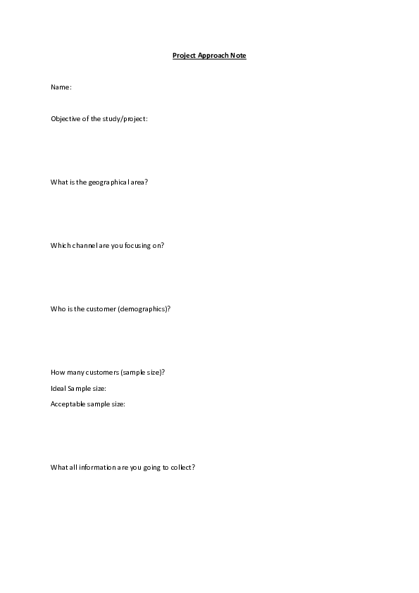 Project Approach Note Interns 1