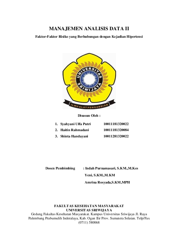 (DOC) MANAJEMEN ANALISIS DATA II