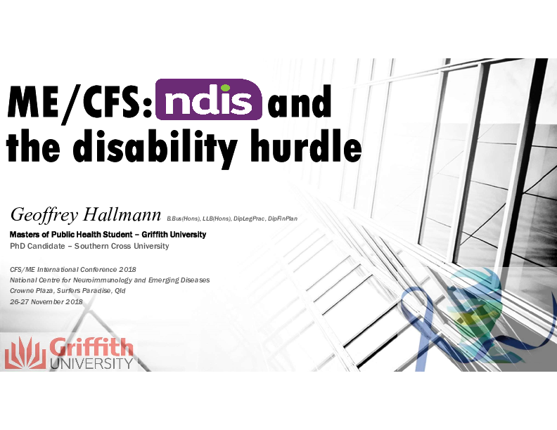 (PDF) ME/CFS: NDIS and the Disability Hurdle