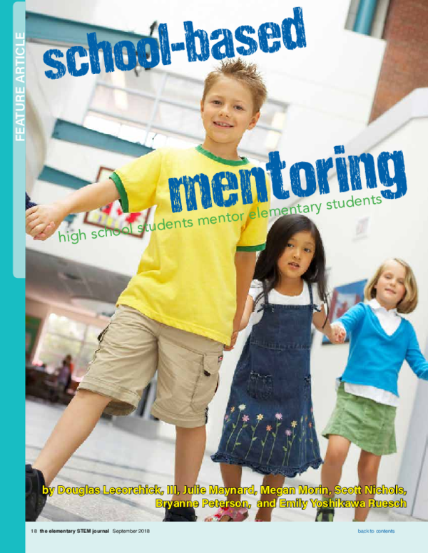 (PDF) School-based mentoring: High school students mentor elementary ...
