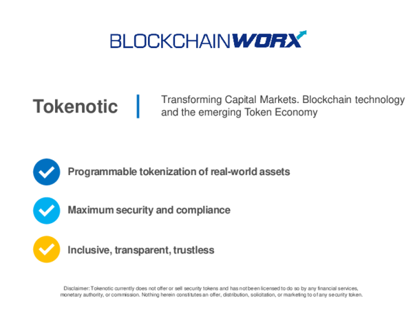 tokenizing real world assets