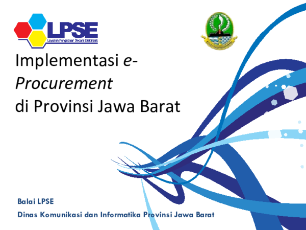 (PDF) Implementasi e- Procurement di Provinsi Jawa Barat