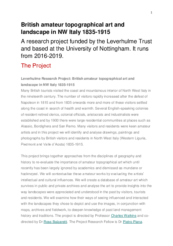 (PDF) Portofino Landscape | Ross Balzaretti - Academia.edu