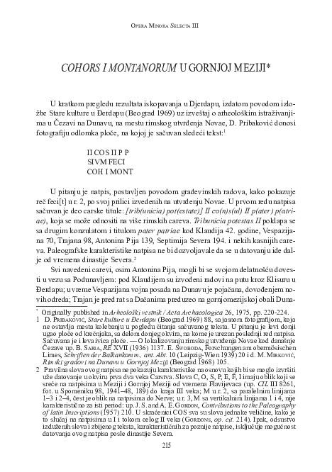 (PDF) Opera Minora Selecta III-3 Exercitus Romanus