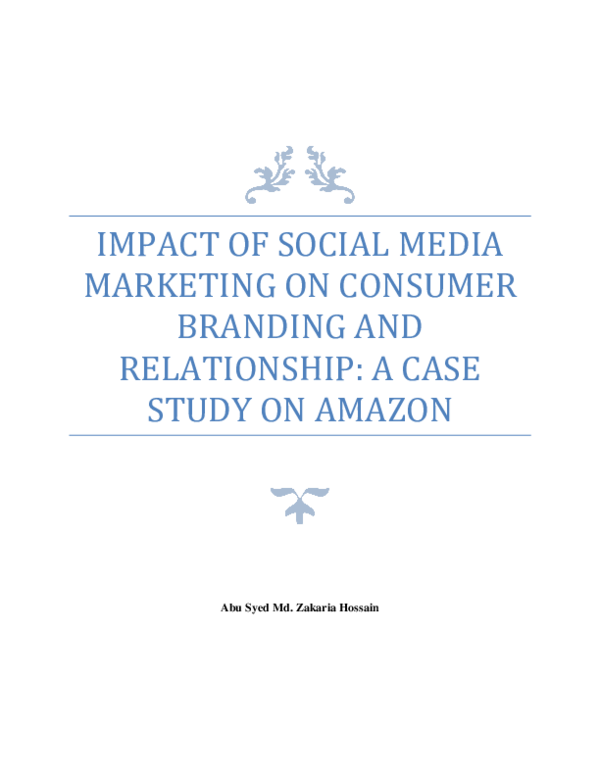 (PDF) IMPACT OF SOCIAL MEDIA MARKETING ON CONSUMER BRANDING AND ...