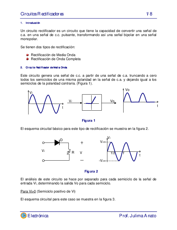 (PDF) Circuitos Rectificadores