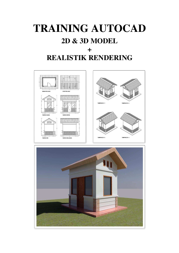 (PDF) TRAINING AUTOCAD 2D & 3D MODEL + REALISTIK RENDERING