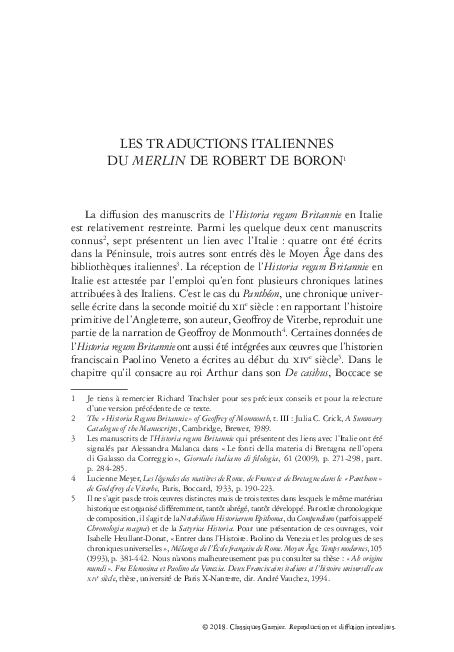 Merlin et les objets magiques