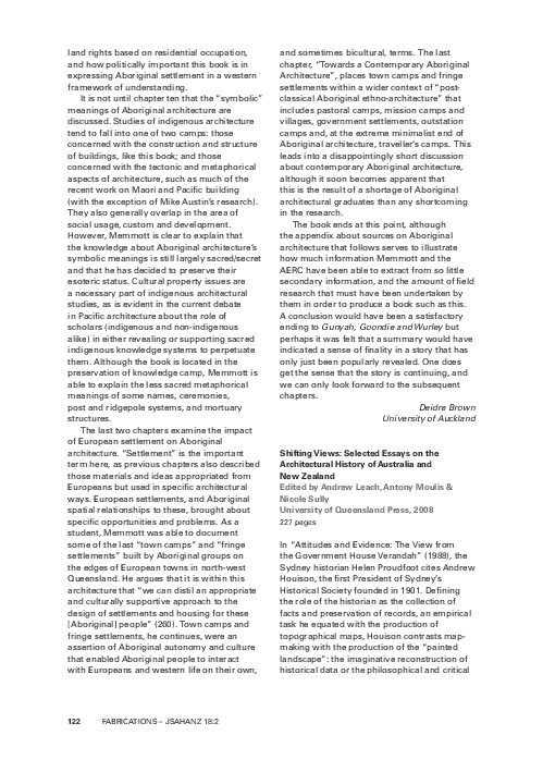 (PDF) Review of: Shifting views: Selected essays on the architectural ...