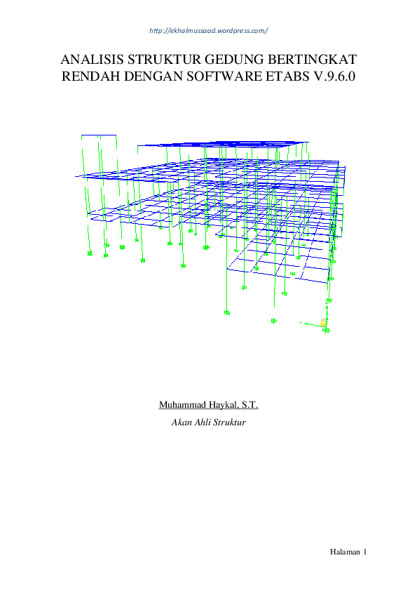 (PDF) Analisis struktur gedung bertingkat rendah dengan software etabs