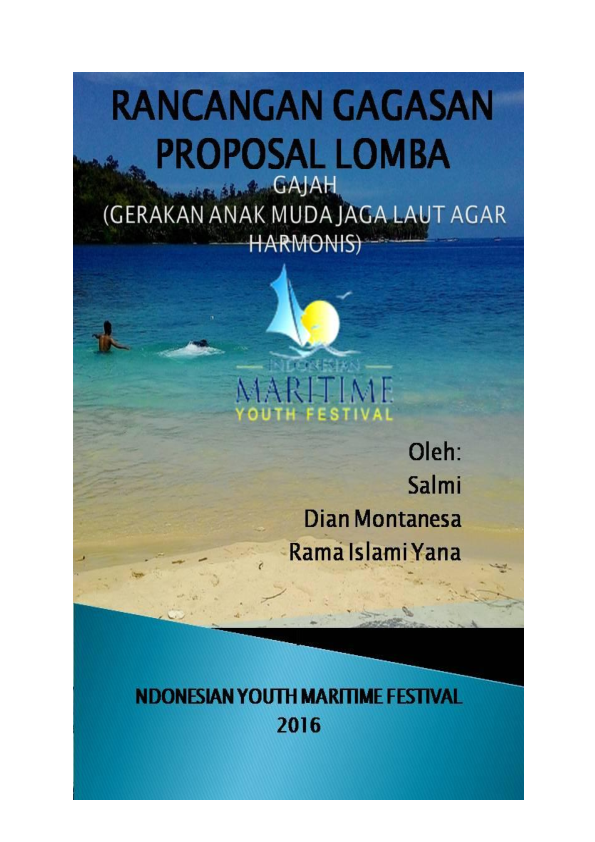 (PDF) FORM E Ringkasan Proposal Indonesia Maritime Youth Festival