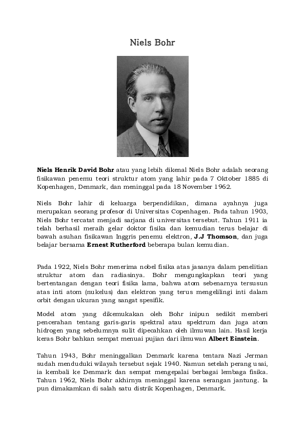 (DOC) Niels Bohr