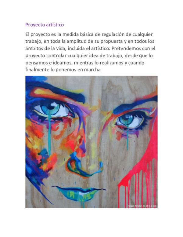 (DOC) Proyecto artístico