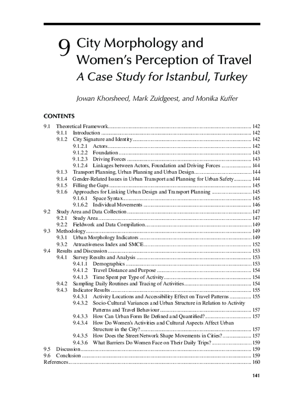 (PDF) City Morphology and Womens perception of travel a case study for ...