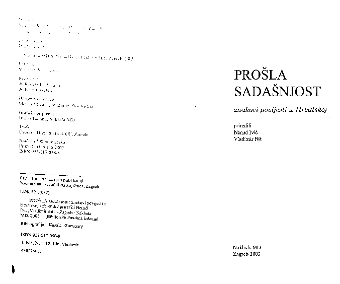 (PDF) Priče iz davnine: hrvatska historiografska metafikcija