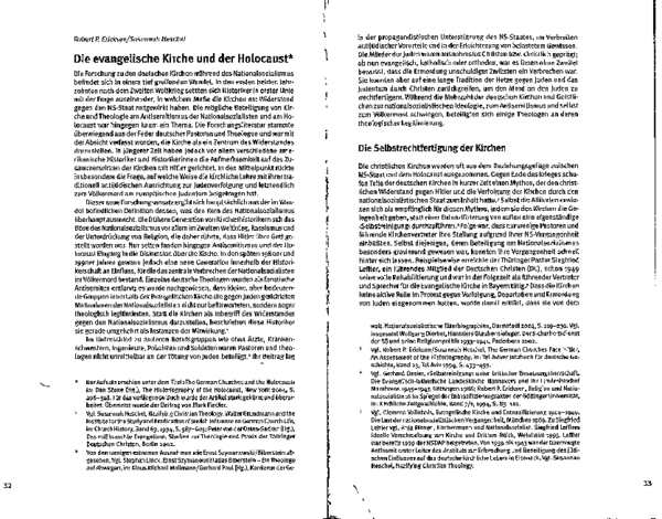(PDF) Robert P. Ericksen and Susannah Heschel, “Die evangelische Kirche ...