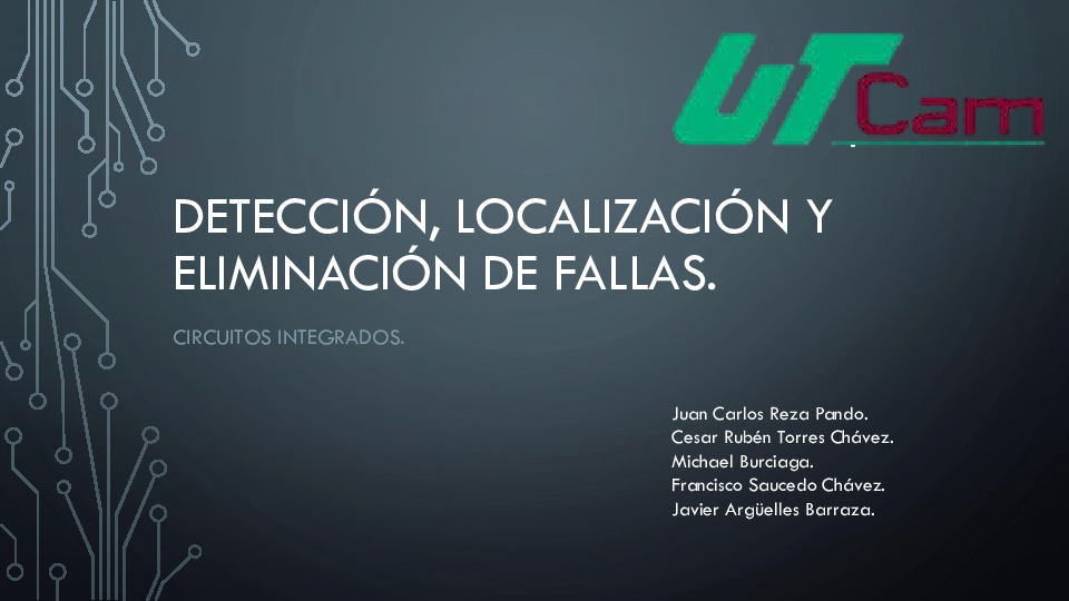 (PPT) Deteccion localizacion y eliminacion de fallas