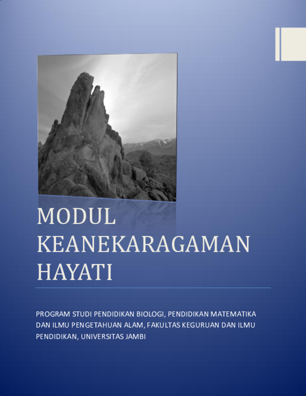 (PDF) MODUL PEMBELAJARAN keankeragaman hayati k13
