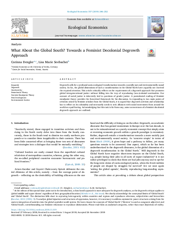 (PDF) Analysis What About the Global South? Towards a Feminist ...