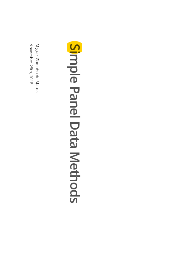 (PDF) Simple Panel Data Methods