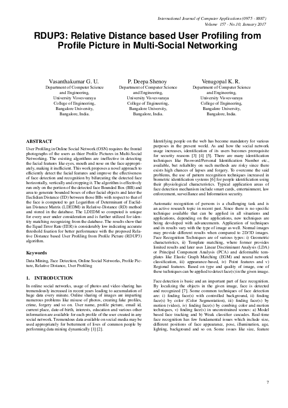 (PDF) RDUP3: Relative Distance based User Profiling from Profile Picture in Multi-Social ...
