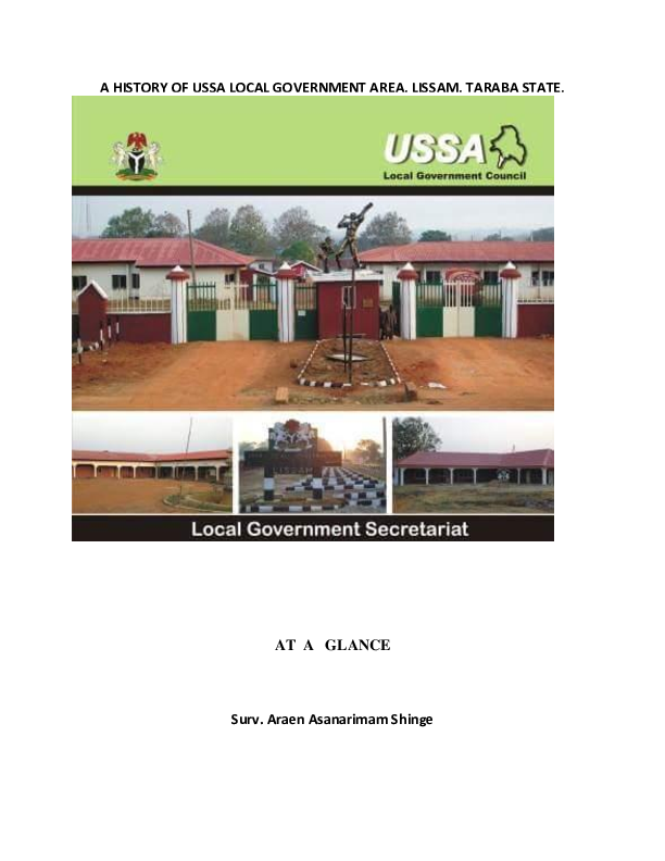 (PDF) A HISTORY OF USSA LOCAL GOVERNMENT AREA, LISSAM, TARABA STATE ...