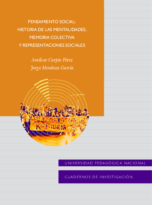 (PDF) Libro: Pensamiento social: Mentalidades, memoria y representaciones