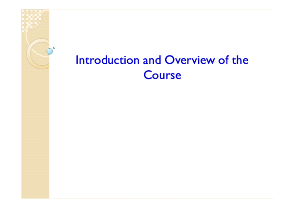 (PDF) I Introduction ntroduction and Overview of the and Overview of ...