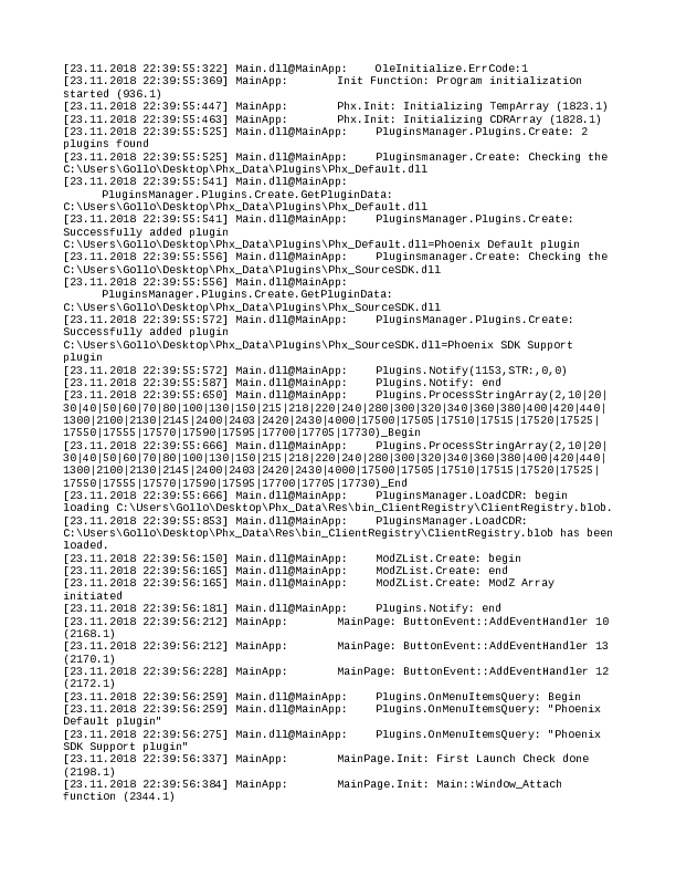 Phx debug log | daniel obando rojas - Academia.edu